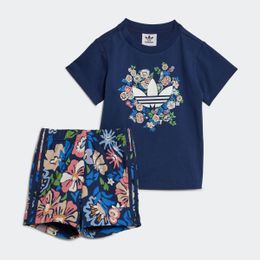 M&auml;dchen Trainingsanzug "adidas originals X LIBERTY LONDON KIDS UND SET", blau, Gr. 62, adidas originals, Obermaterial: 100% Baumwolle, Sportanz&uuml;ge