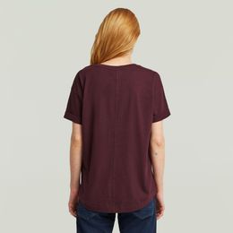 G-Star Raw G-STAR Damen T-Shirt "Rolled up", braun, Gr. XS, unifarben, Jersey, Obermaterial: 100% Baumwolle, Shirts, mit umgeschlagenen &Auml;rmeln