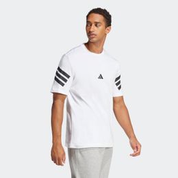 Herren T-Shirt "FUTURE ICONS 3-STREIFEN", wei&szlig;, Gr. XL, adidas Sportswear, Obermaterial: 100% Baumwolle, Shirts