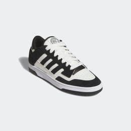 Damen Sneaker "RAPID COURT LOW", adidas Sportswear, Gr. 38, schwarz-wei&szlig;, Leder, Synthetik, Schuhe