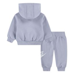 Nike Sportswear M&auml;dchen Jogginganzug "NKN CLUB SWEAT SET", blau, Gr. 92, Sweatware, Obermaterial: 60% Baumwolle, 40% Polyester, Sportanz&uuml;ge,