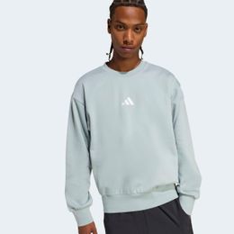Herren Sweatshirt "M FEELCOZY SWT"wonder sage, wei&szlig;, Gr. M, adidas Sportswear, Obermaterial: 70% Baumwolle, 30% Polyester, Sweatshirts