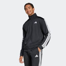 Herren Trainingsjacke "DAYREADY TRACK"schwarz, Gr. S, adidas Sportswear, Obermaterial: 100% Polyester, Jacken