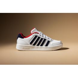 K-Swiss Herren Sneaker "Court Palisades", Gr. 46peacoat, wei&szlig;, wei&szlig;, Leder, Synthetik, Schuhe