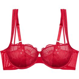 Triumph Damen B&uuml;gel-BH "Palina Moonlight Kiss", Gr. 70, rot, Spitze, Obermaterial: 87% Polyamid, 11% Elasthan, 2% Polyester, BHs, Triumph x Palina