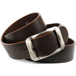 Anthoni Crown Damen Lederg&uuml;rtel, braun, Gr. 100, unifarben, Leder, G&uuml;rtel, Hochwertiger Denim-G&uuml;rtel