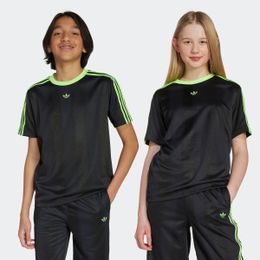 M&auml;dchen T-Shirt "JACQUARD KIDS", gr&uuml;n, Gr. 128, adidas originals, Obermaterial: 100% Polyester, Shirts, sportlicher Stil, lockere Passform, f&uuml;r