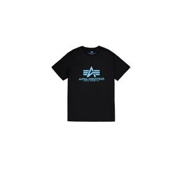 Herren T-Shirt "Basic T-Shirt BL", schwarz, Gr. XXL, Alpha Industries, Obermaterial: 100% Baumwolle, Shirts