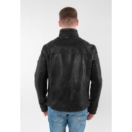 Mauritius Herren Lederjacke "MMJorric", schwarz, Gr. M, unifarben, Obermaterial: 100% Schafsleder. Futter: 100% Polyester. &Auml;rmelfutter: 100%