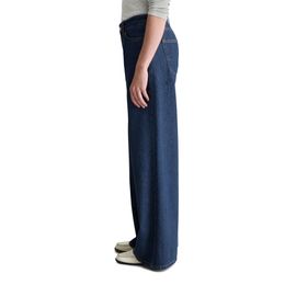Marc O'Polo Damen Weite Jeans "aus Rigid Denim ohne Elasthan"dunkelblau, Gr. 30, MARC O'POLO DENIM, unifarben, Obermaterial: 100% Baumwolle, Jeans
