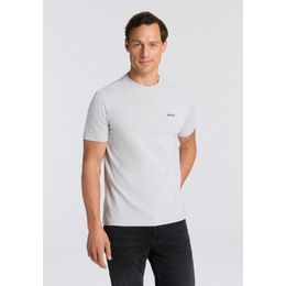 BOSS Green Damen Rundhalsshirt "Tee Regular Fit", grau, Gr. XXXL, unifarben, Single Jersey, Obermaterial: 95% Baumwolle, 5% Elasthan, Shirts, Stretch