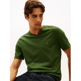 Tommy Hilfiger Herren V-Shirt "ESSENTIAL V-NECK"mountain pine, Gr. XL, Single Jersey, Obermaterial: 100% Baumwolle, Shirts, unifarben, casual,