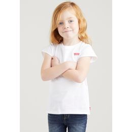 LEVI'S KIDS M&auml;dchen T-Shirt "LVG BATWING CHEST HIT TEE", wei&szlig;, Gr. 5, bedruckt, Jersey, Obermaterial: 60% Baumwolle, 40% Polyester, Shirts, mit Logo