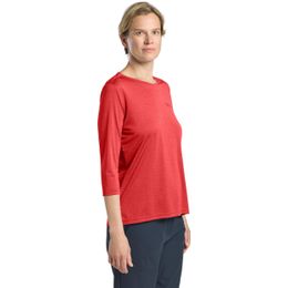 Jack Wolfskin Damen Funktionsshirt "CROSSTRAIL 3/4 T W", rot, Gr. XL, Obermaterial: 100% Polyester, Shirts