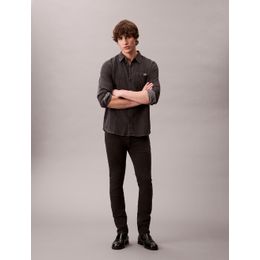 Herren Skinny-fit-Jeans "SKINNY", schwarz, Gr. 33, Calvin Klein Jeans, unifarben, Denim/Jeans, Obermaterial: 80% Baumwolle, 12% Polyester, 6%