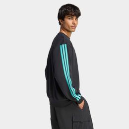 Herren Sweatshirt "MER DNA SWTTP M", schwarz, Gr. XL, adidas Performance, Obermaterial: 55% Baumwolle, 36% Polyester, 9% Viskose, Sweatshirts