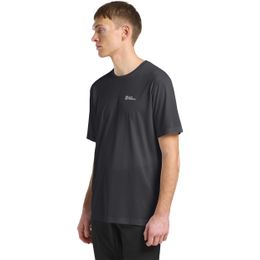 Jack Wolfskin Herren T-Shirt "VONNAN S/S T M", grau, Gr. L, 100% POLYESTER, Shirts