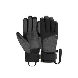 Reusch Damen Skihandschuhe "Blaster GORE-TEX", schwarz, Gr. 9, mehrfarbig, 90% Polyester, 10% Lederimitat, Handschuhe, mit wasserdichter Membran