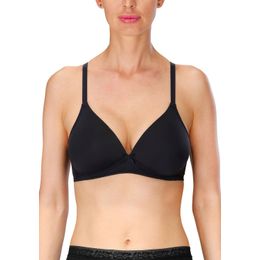 Naturana Damen B&uuml;gelloser BH "Soft Cup", Gr. 80, blau, Obermaterial: 89% Polyamid, 11% Elasthan. Futter: 100% Polyester, unifarben, BHs, mit Schale,