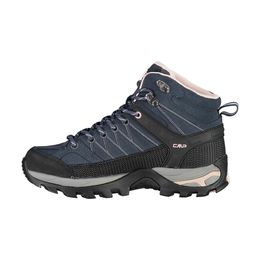 CMP Damen Wanderschuh "RIGEL MID WMN WP TREKKING SHOES", Gr. 42, blau, Textil, Veloursleder, Schuhe, wasserdicht