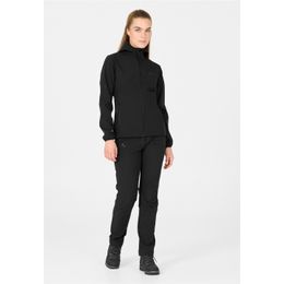 WHISTLER Damen Softshelljacke "Luango", schwarz, Gr. 42, unifarben, 100% Polyester, Jacken, mit wind- und wasserdichter Eigenschaft