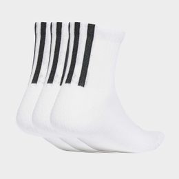 Damen Sportsocken "QUARTER 3 BACK STRIPES, 3 PAAR", adidas originals, Gr. M, wei&szlig;, Obermaterial: 60% Baumwolle, 37% Polyester, 2% Elasthan, 1%