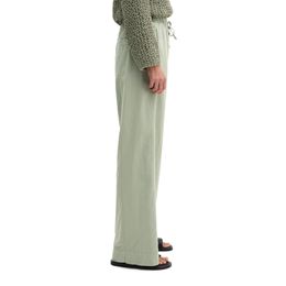 Marc O'Polo MARC O'POLO Damen Chinohose "aus Bio-Baumwolle-TENCEL Lyocell-Leinen-Mix"fresh sage, Gr. 36, unifarben, Twill, Obermaterial: 54% Baumwolle, 23%