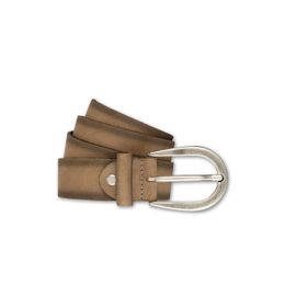 Bernd G&ouml;tz BERND G&Ouml;TZ Damen Lederg&uuml;rtel "Lederg&uuml;rtel mit dekorativer, fl&auml;chiger Designschlie&szlig;e", braun, Gr. 110, Rindsleder, G&uuml;rtel