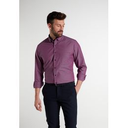 Eterna Herren Langarmhemd "MODERN FIT"sunset rot, Gr. 46, Popeline, 100% Baumwolle, Hemden, NON IRON (b&uuml;gelfrei)