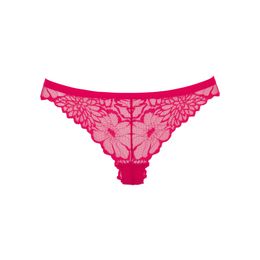 Lascana Damen String, Gr. 40, blau, Spitze, Obermaterial: 90% Polyamid, 10% Elasthan, unifarben, Unterhosen, aus floraler Spitze, elastisches