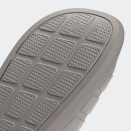 Damen Badesandale "FLOW ADILETTE", adidas Sportswear, Gr. 46, grau, Synthetik, Schuhe, Badelatschen