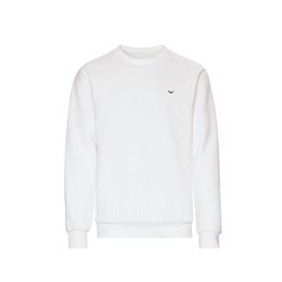 TRIGEMA Herren Sweatshirt "TRIGEMA Sweatshirt in Waffeloptik", wei&szlig;, Gr. S, Piqu&eacute;, 100% Baumwolle, Sweatshirts