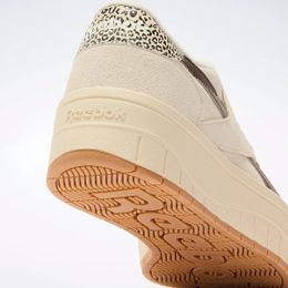 Reebok CLASSIC Damen Sneaker "REEBOK COURT ADVANCE SURGE", Gr. 42,5, braun, Synthetik, Textil, Schuhe, mit Animal-Print/ Cheetah-Optik