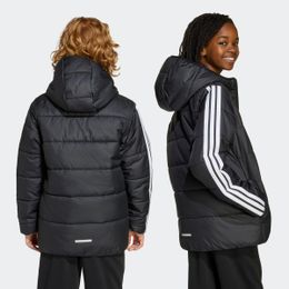 Kinder Winterjacke "J ESS 3S JKT"schwarz, wei&szlig;, Gr. 164, adidas Sportswear, Obermaterial: 100% Polyester, Jacken