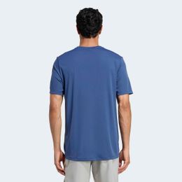 Herren Laufshirt "RUN ESS TEE M", blau, Gr. S, adidas Performance, Obermaterial: 100% Polyester, Shirts