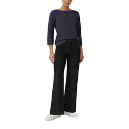 Damen Sweatshirt, blau, Gr. 38, s.Oliver BLACK LABEL, unifarben, Web, Obermaterial: 57% Polyester, 40% Viskose, 3% Elasthan, Sweatshirts, im Relaxed