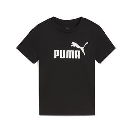 Puma Jungen T-Shirt "ESS No. 1 Logo T-Shirt Jungen", schwarz, Gr. 122, Obermaterial: 100% Baumwolle; Rippe: 20% Polyester, 80% Baumwolle, Shirts