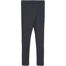 Wheat M&auml;dchen Leggings "Wool Leggings Agi", blau, Gr. 110, unifarben, Jersey, Obermaterial: 100% Wolle, Hosen