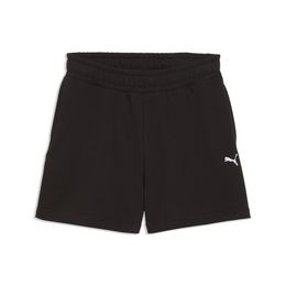 Puma Damen Sporthose "Wardrobe Essentials Relaxed Shorts Damen"schwarz, Gr. S, unifarben, Obermaterial: 68% Baumwolle, 32% Polyester; Taschenfutter: