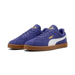 Puma Damen Sneaker "CLUB II", Gr. 44blau crystal, Puma wei&szlig;, gum, Leder, unifarben, Schuhe, aus Leder, mit Schn&uuml;rverschluss, mit profiliertem