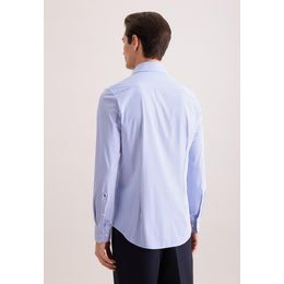 Seidensticker Herren Businesshemd "Schwarze Rose", blau, Gr. 41, bedruckt, 78% Polyamid, 22% Elasthan, Hemden, X-Slim 1/1 Kentkragen Druck
