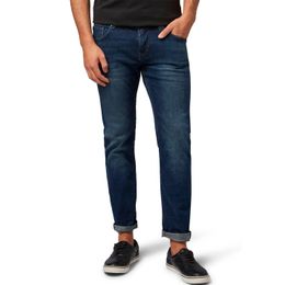 Herren Slim-fit-Jeans "PIERS", schwarz, Gr. 33, Tom Tailor Denim, leichte Abriebeffekte, Denim/Jeans, Obermaterial: 99% Baumwolle, 1% Elasthan,