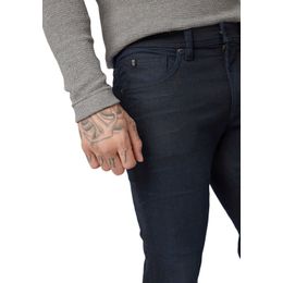 Herren Slim-fit-Jeans "PIERS", blau, Gr. 32, Tom Tailor Denim, Crinkleoptik, unifarben, Denim/Jeans, Obermaterial: 85% Baumwolle, 13% Polyester, 2%
