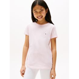 M&auml;dchen T-Shirt "2P CN TEE mit Stickerei und Rundhals im 2er-Pack", Tommy Hilfiger Underwear, Gr. 164, pink, Jersey, Obermaterial: 100% Baumwolle,