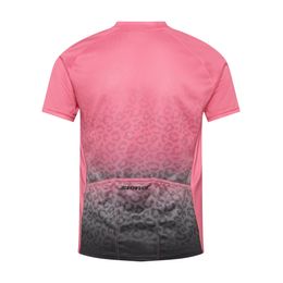 Ziener Jungen Radtrikot "NESTEL-Z"schwarz.strawberry sorbet, Gr. 128, Obermaterial: 100% Polyester, Trikots