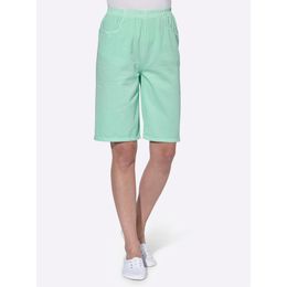 Classic Basics Damen Bermudas, blau, Gr. 40, unifarben, 100% Baumwolle, Hosen
