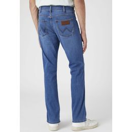 Wrangler Herren Straight-Jeans "GREENSBORO", blau, Gr. 40, Denim/Jeans, Obermaterial: 76% Baumwolle, 11% Polyester (REPREVE), 11% sonstige Fasern, 2%