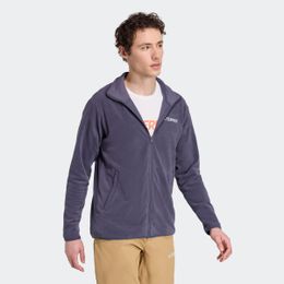 adidas terrex Herren Fleecejacke "MULTI ESSENTIALS", lila, Gr. XL, Obermaterial: 100% Polyester, Jacken