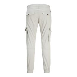 Jack & Jones JACK & JONES Herren Cargohose "PAUL FLAKE", grau, Gr. 33, unifarben, Web, Obermaterial: 98% Baumwolle, 2% Elasthan, Hosen, Baumwollmischung, regular