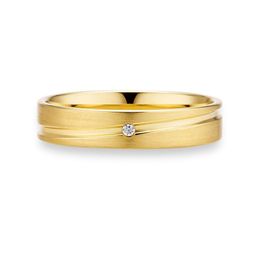 Phoenix PH&Ouml;NIX Damen Trauring "Schmuck Partnerring Ehering Verlobungsring Freundschaftsring", 53, 0,01 SI = kleine Einschl&uuml;sse mit Brillant, Silber 925